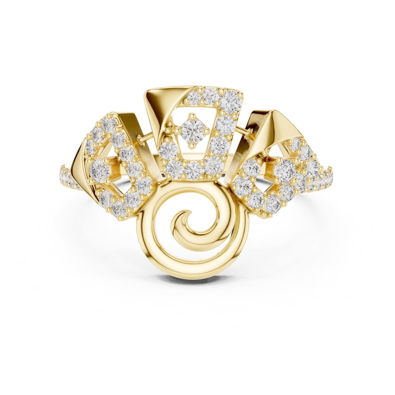 Diamond Halo Swirl - Etsy