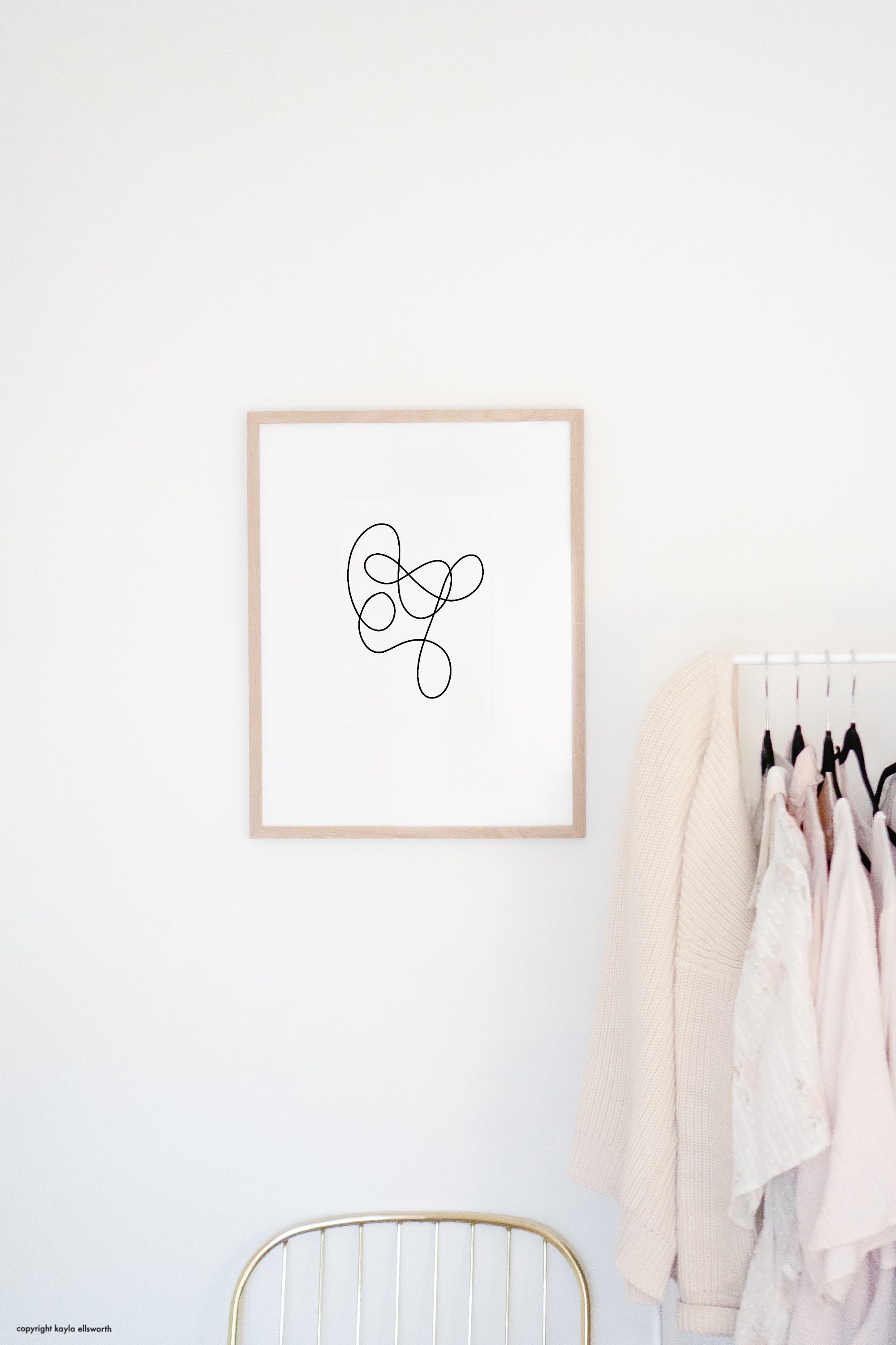 Abstract Line Art Printable | Abstract Line Drawing | Black and White ...