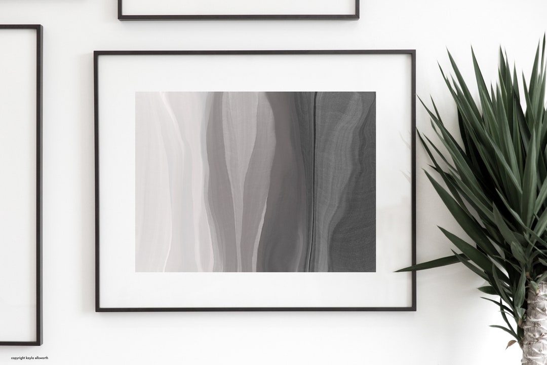 Gray Abstract Wall Art | Gray Abstract Print | Minimalist Wall Art ...