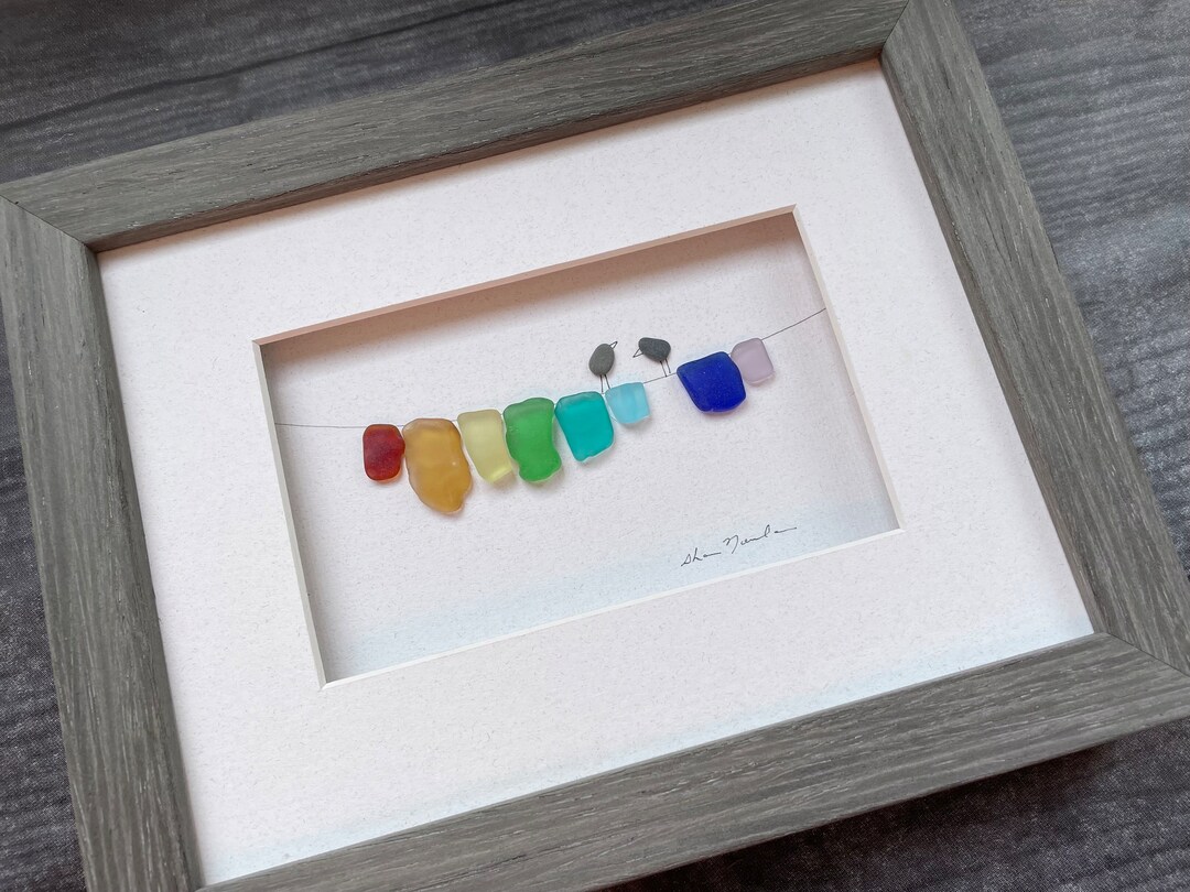6 by 8 Sharon Nowlan Original Art Clothesline Rainbow - Etsy