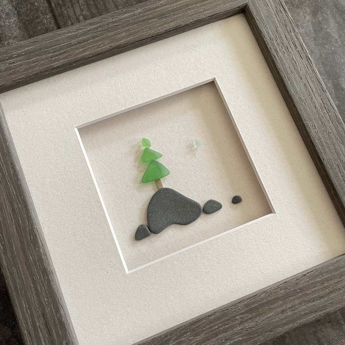 Pebble Art 6 by 6 Sharon Nowlan Evergreen Tree - Etsy