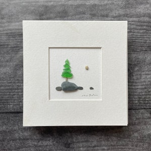 Pebble Art 6 by 6 Sharon Nowlan Evergreen Tree - Etsy
