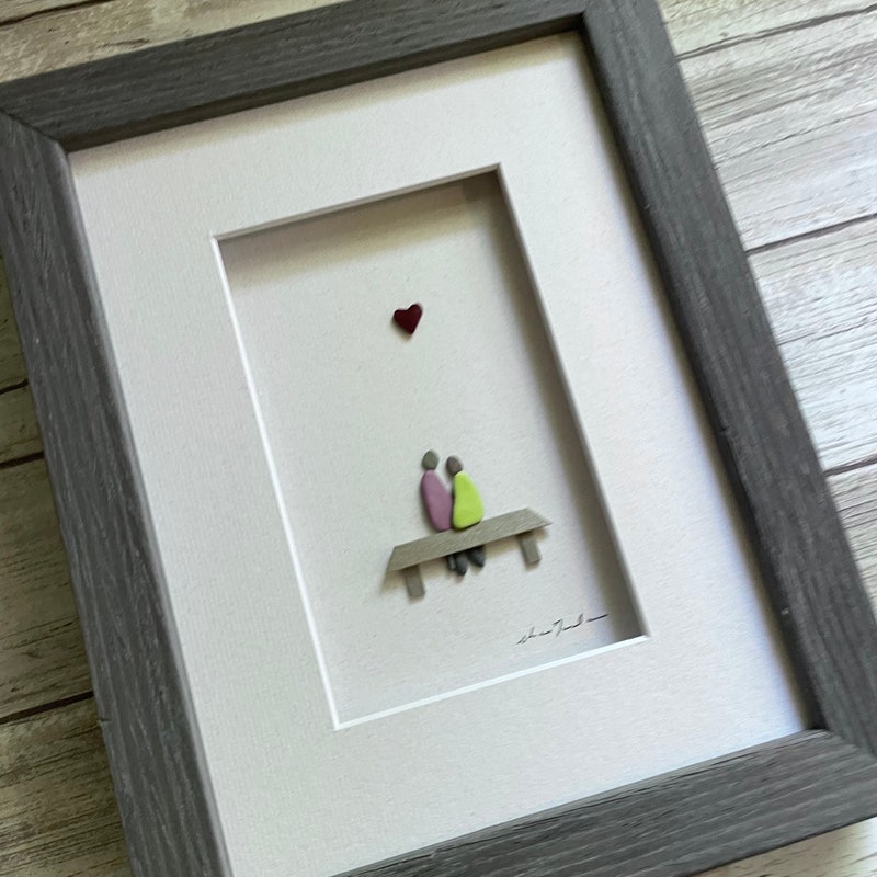 Pebble Art Couple - Etsy