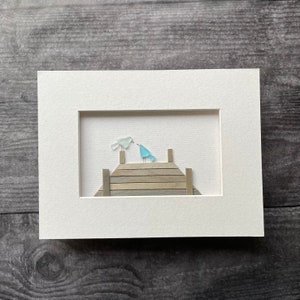 6 by 8 Sharon Nowlan Original Art Two Birds on the Dock - Etsy