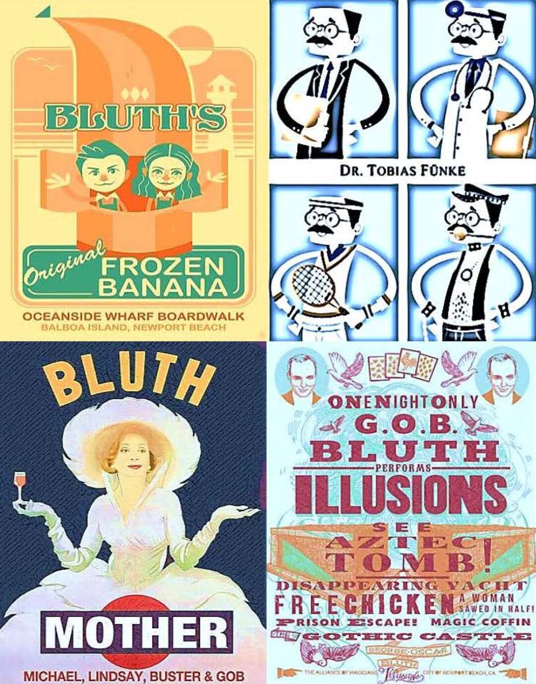 Arrested Development Fan Art Coasters Set of 4 - Etsy