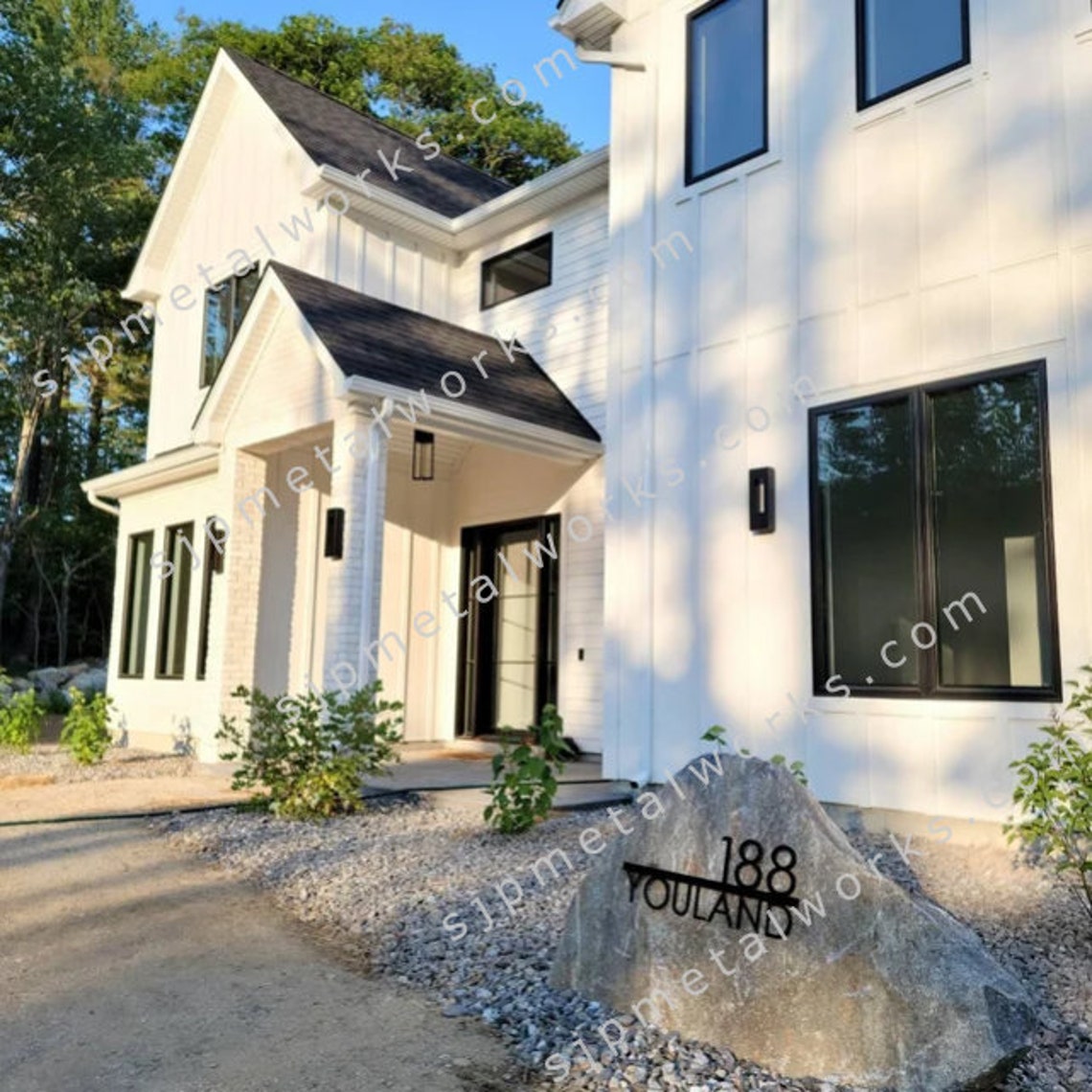 Custom Metal Modern Minimalist Home House Address Sign for - Etsy