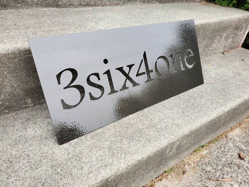Custom Metal Address Sign for Wall or Rock Boulder Landscape - Etsy
