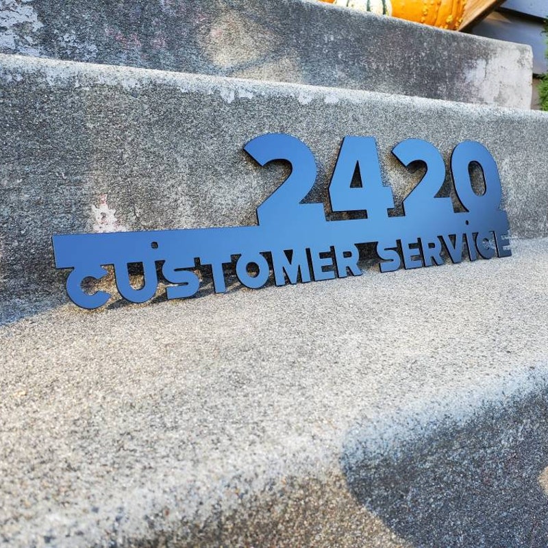 Metal Address Sign - Etsy