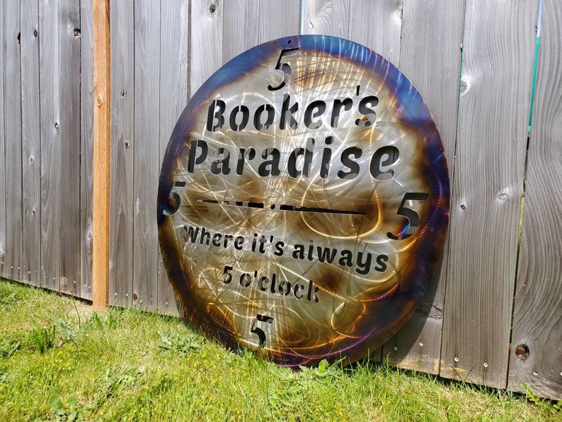 Custom Metal Always 5 O'clock Sign - Etsy