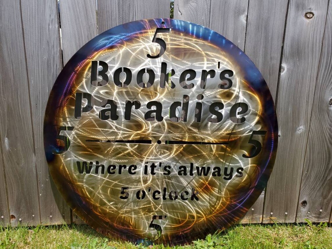 Custom Metal Always 5 O'clock Sign - Etsy