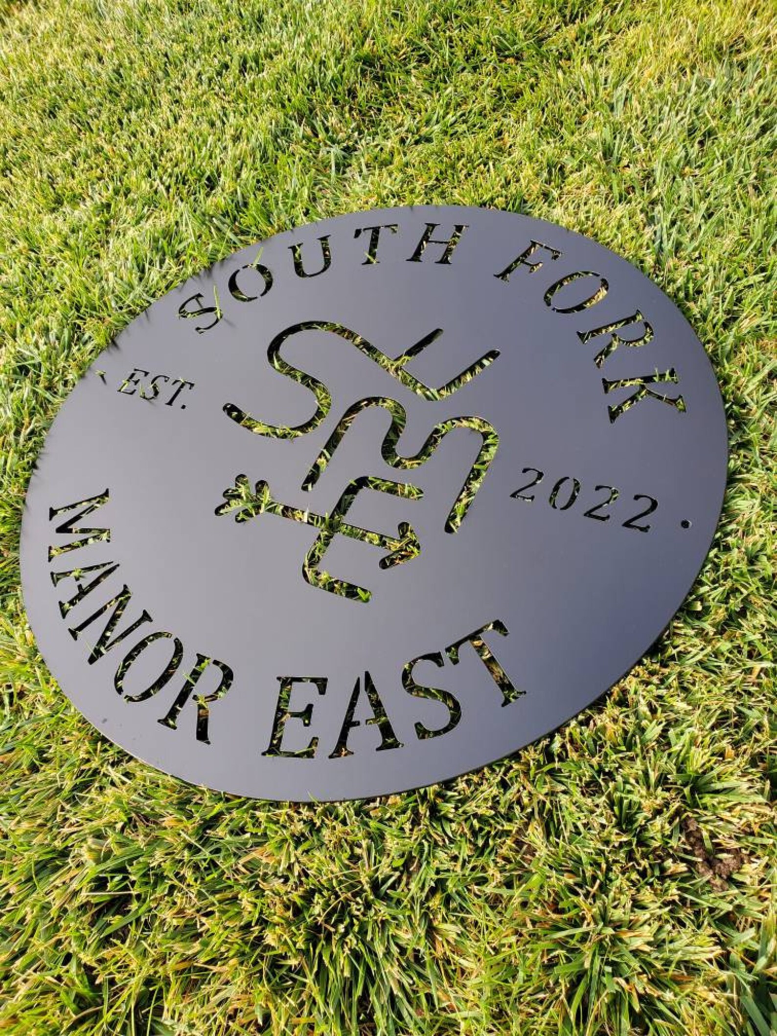 Cattle Metal Sign With Your Cattle Brand - Personalized Text - Add Your ...