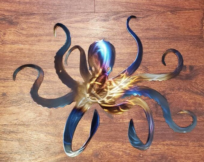 Custom Metal Octopus Wall Hanging Sign - Etsy