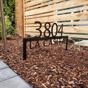 Custom Metal Home House Address Sign Yard Stake - Etsy