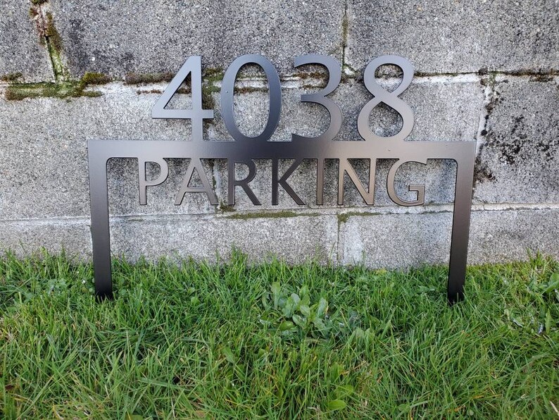 Custom Metal Home House Address Sign Yard Stake - Etsy