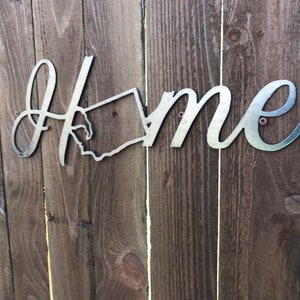 Custom Metal Washington Home Sign - Etsy