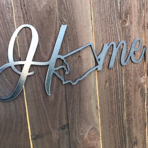 Custom Metal Washington Home Sign - Etsy