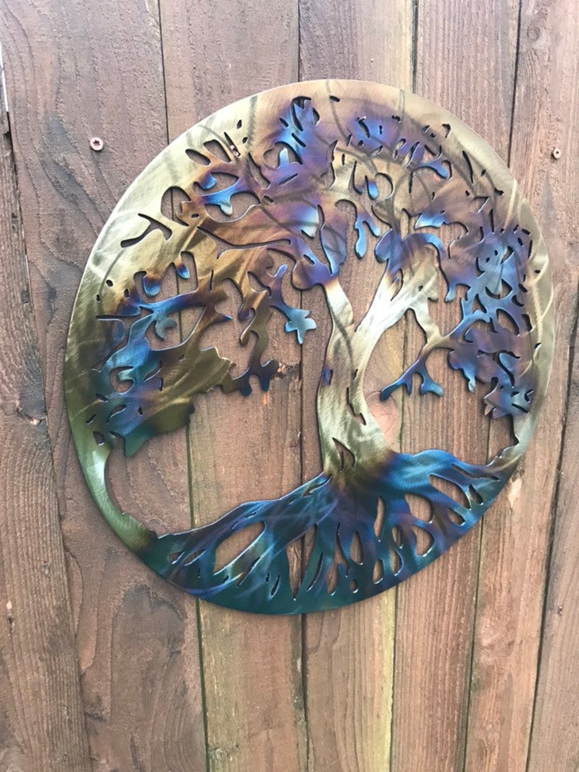 Custom Metal Tree of Life With Torch Finish - Etsy