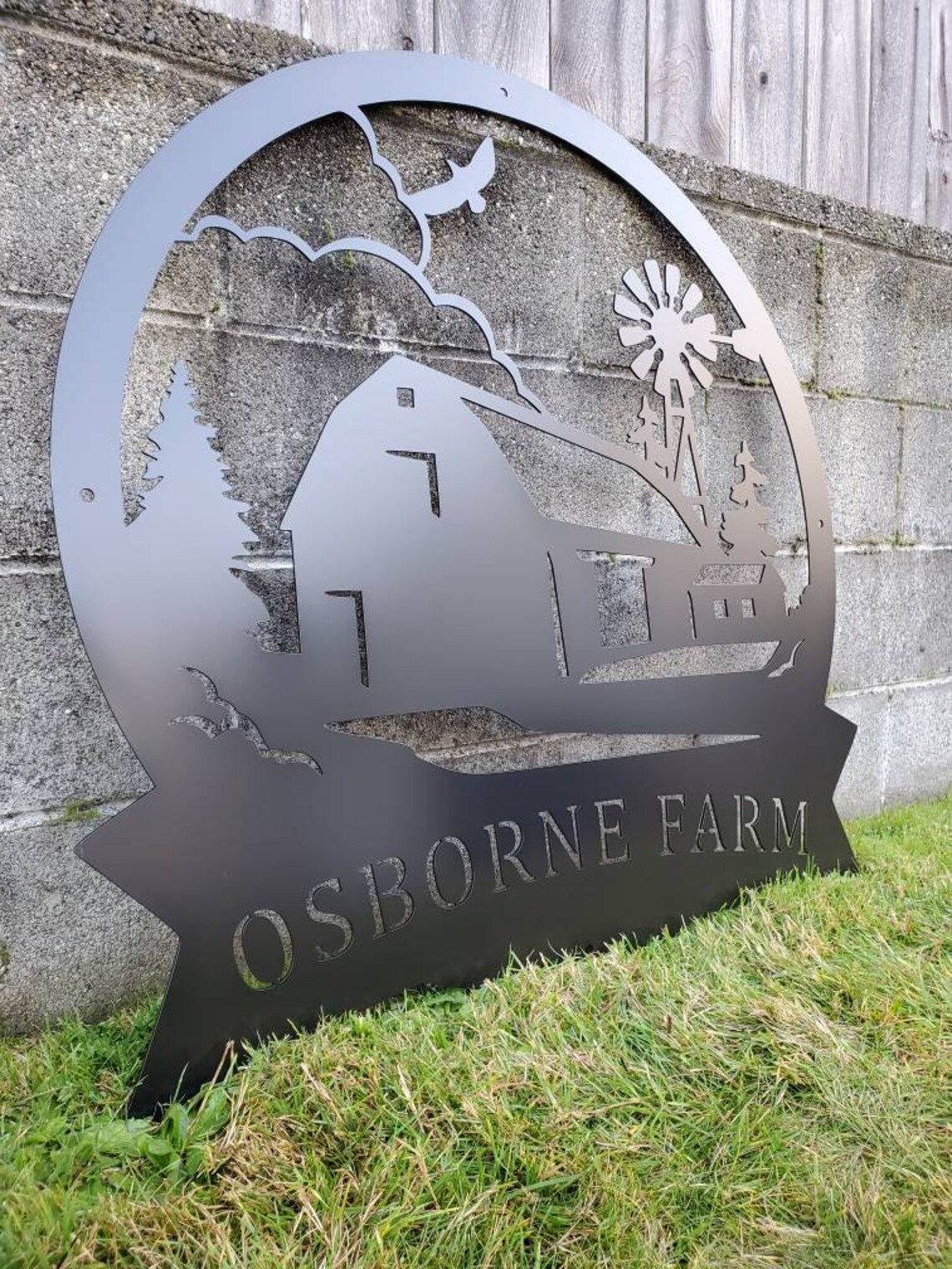 Custom Metal Ranch, Property, Home, House Entrance Address Sign ...