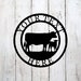 Cattle Metal Sign Custom Metal Cow and Calf Sign Personalized - Etsy