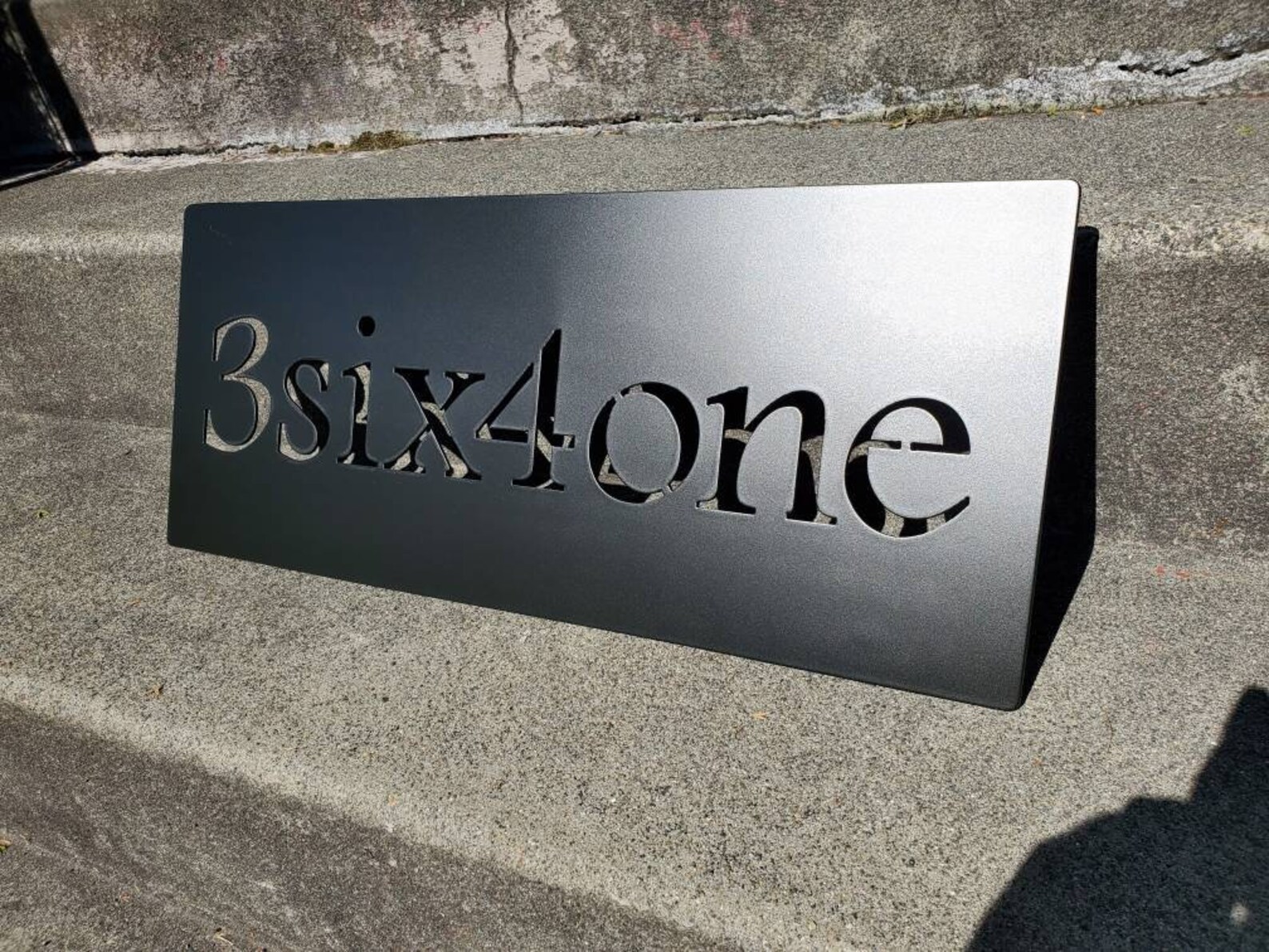 Custom Metal Address Sign for Wall or Rock Boulder Landscape - Etsy