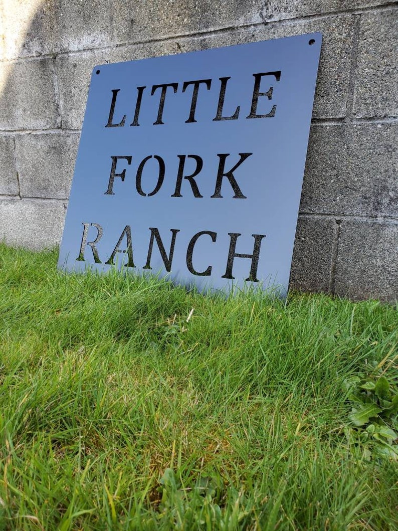 Custom Metal Ranch Entrance Sign Personalized - Etsy