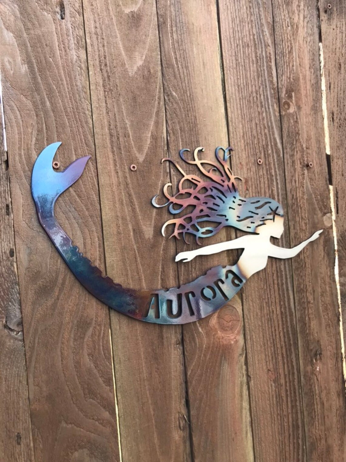 Custom Metal Mermaid Wall Art - Etsy