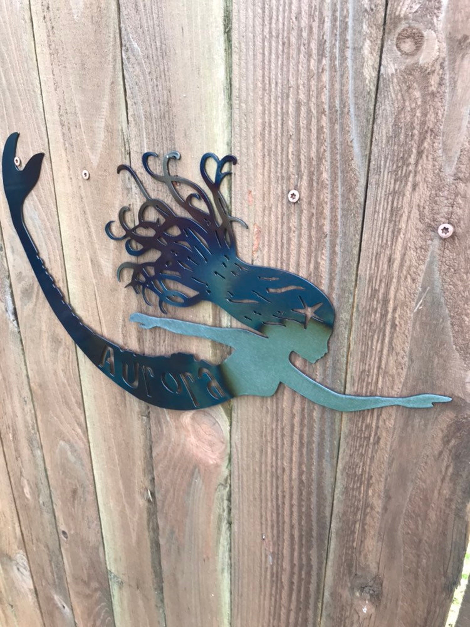 Custom Metal Mermaid Wall Art - Etsy