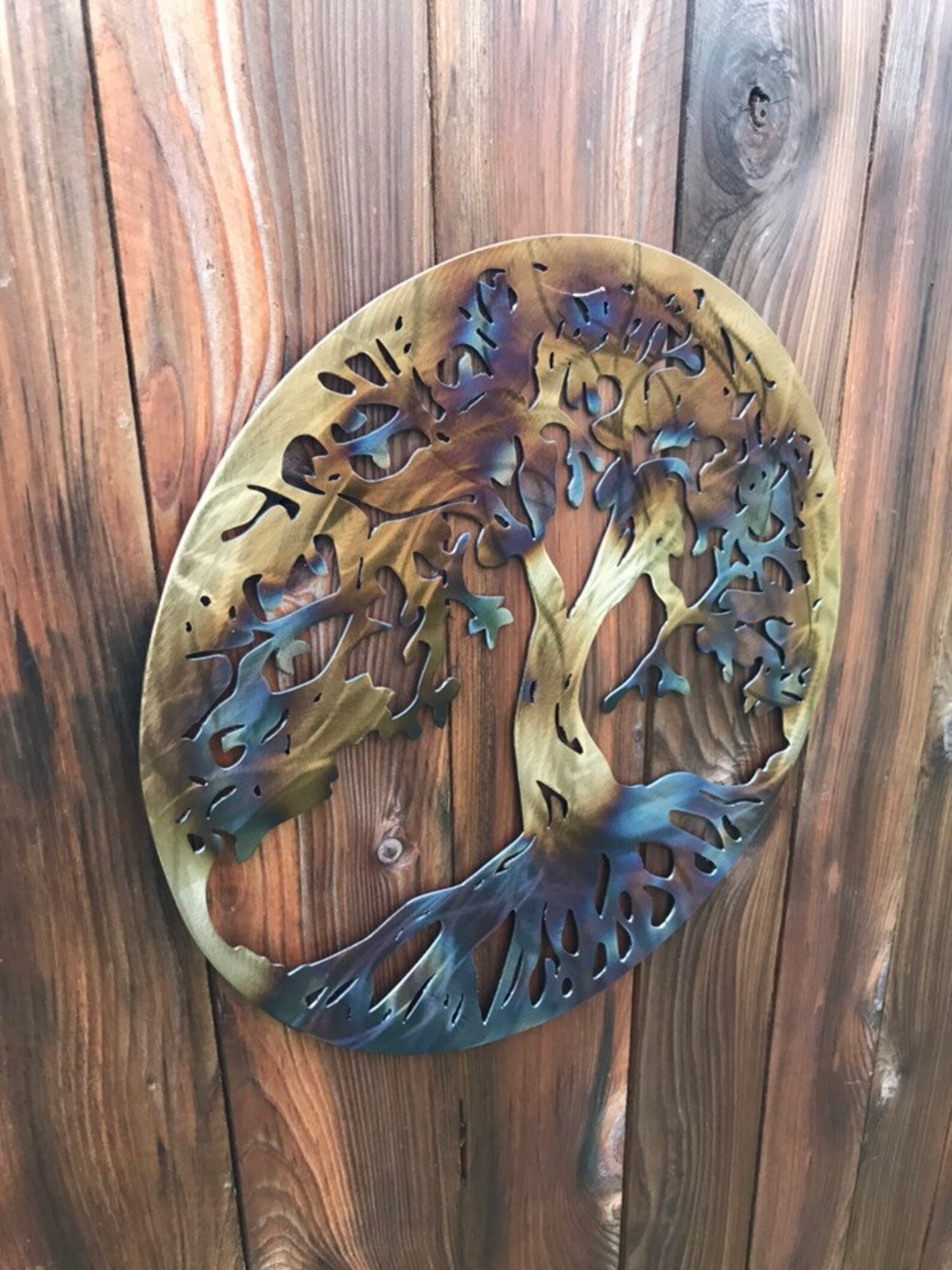 Custom Metal Tree of Life With Torch Finish - Etsy