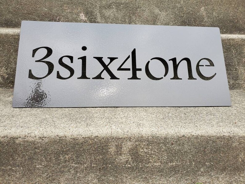 Custom Metal Address Sign for Wall or Rock Boulder Landscape - Etsy