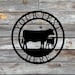 Cattle Metal Sign Custom Metal Cow and Calf Sign Personalized - Etsy