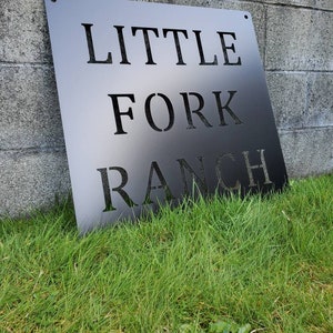 Custom Metal Ranch Entrance Sign Personalized - Etsy