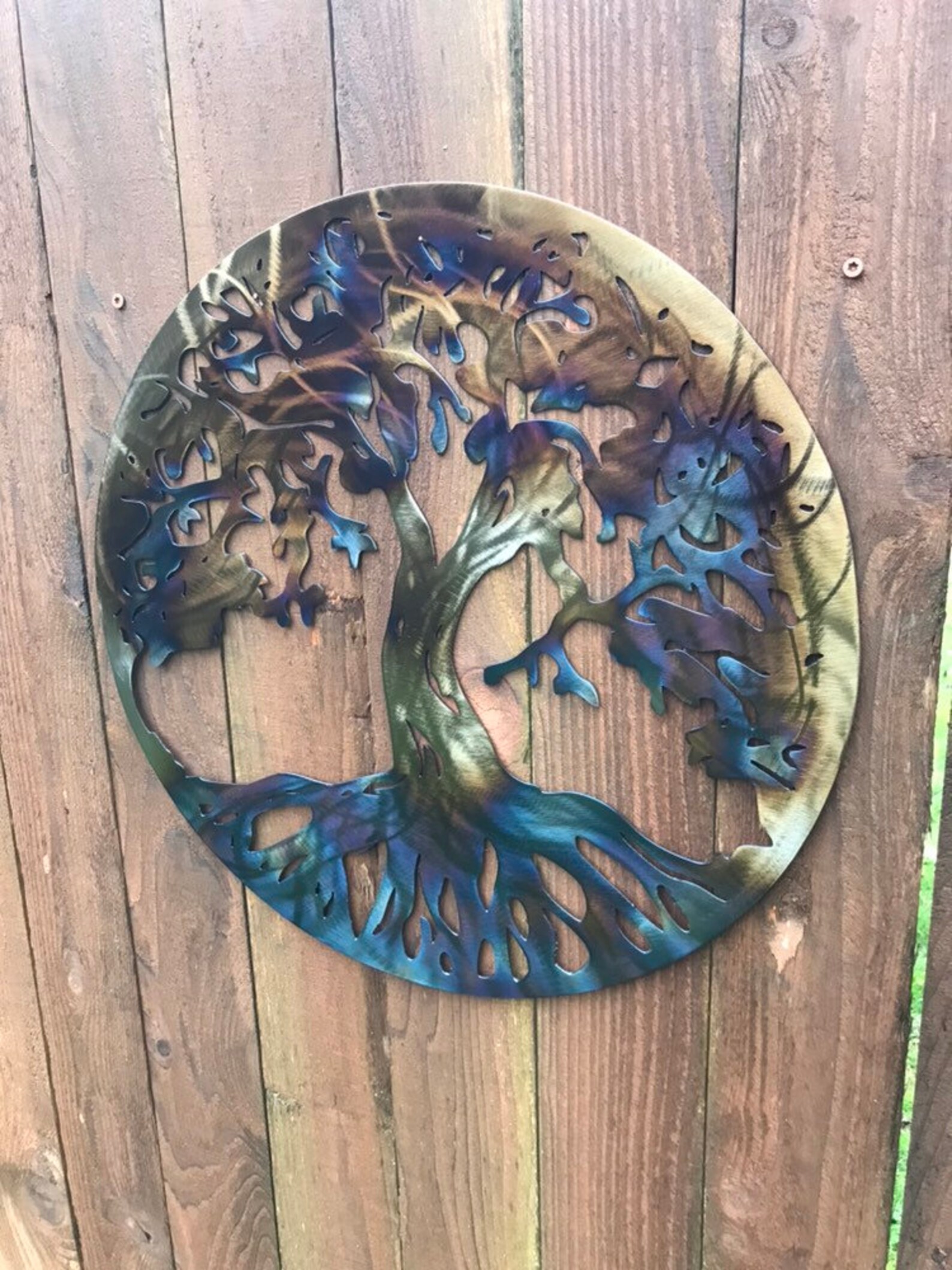 Custom Metal Tree of Life With Torch Finish - Etsy