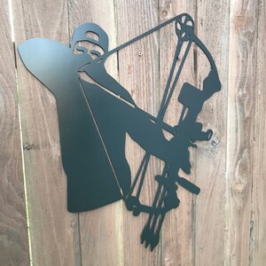 Custom Metal Hunter Sign With Bow Drawn - Etsy