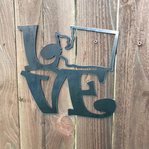 Custom Metal Love Washington Sign - Etsy