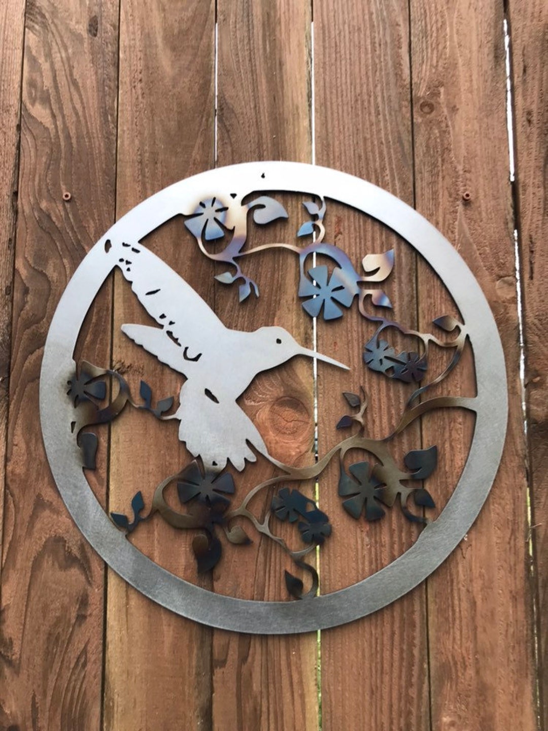Custom Metal Humming Bird Sign, Monogram, Flower - Etsy