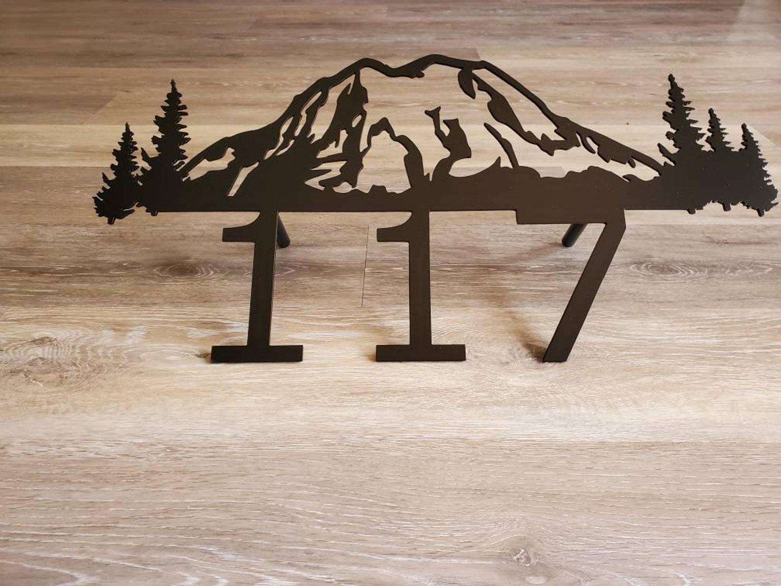Custom Metal Mountain Home House Address Sign for Your Rock or Wall - Etsy