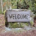 Custom Metal Welcome Sign Personalize Rock Sign - Etsy