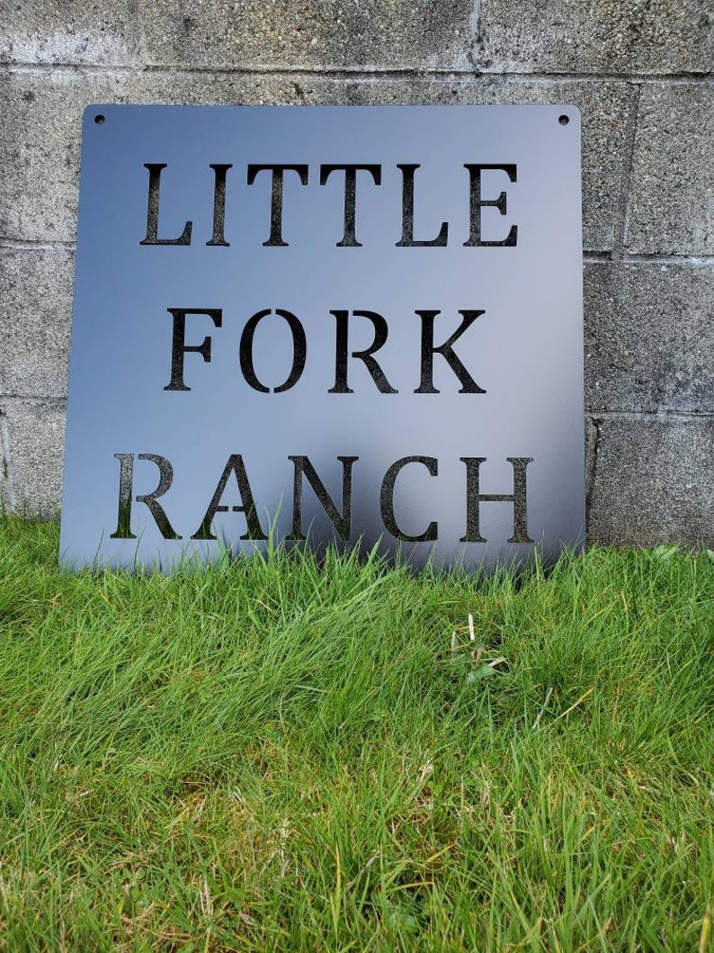 Custom Metal Ranch Entrance Sign Personalized - Etsy