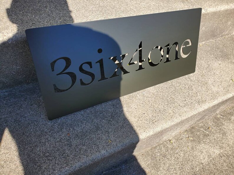 Custom Metal Address Sign for Wall or Rock Boulder Landscape - Etsy