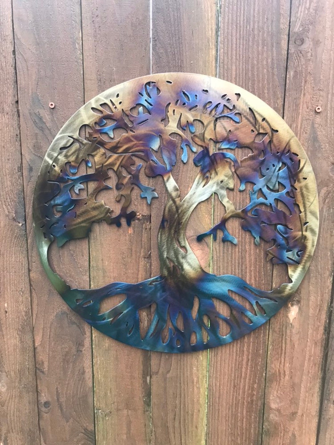 Custom Metal Tree of Life With Torch Finish - Etsy