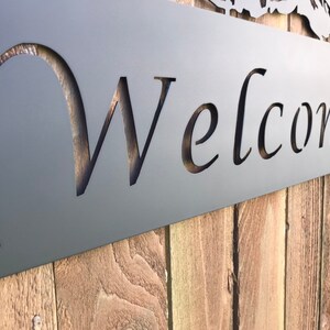 Custom Metal Mountain Welcome Sign - Etsy