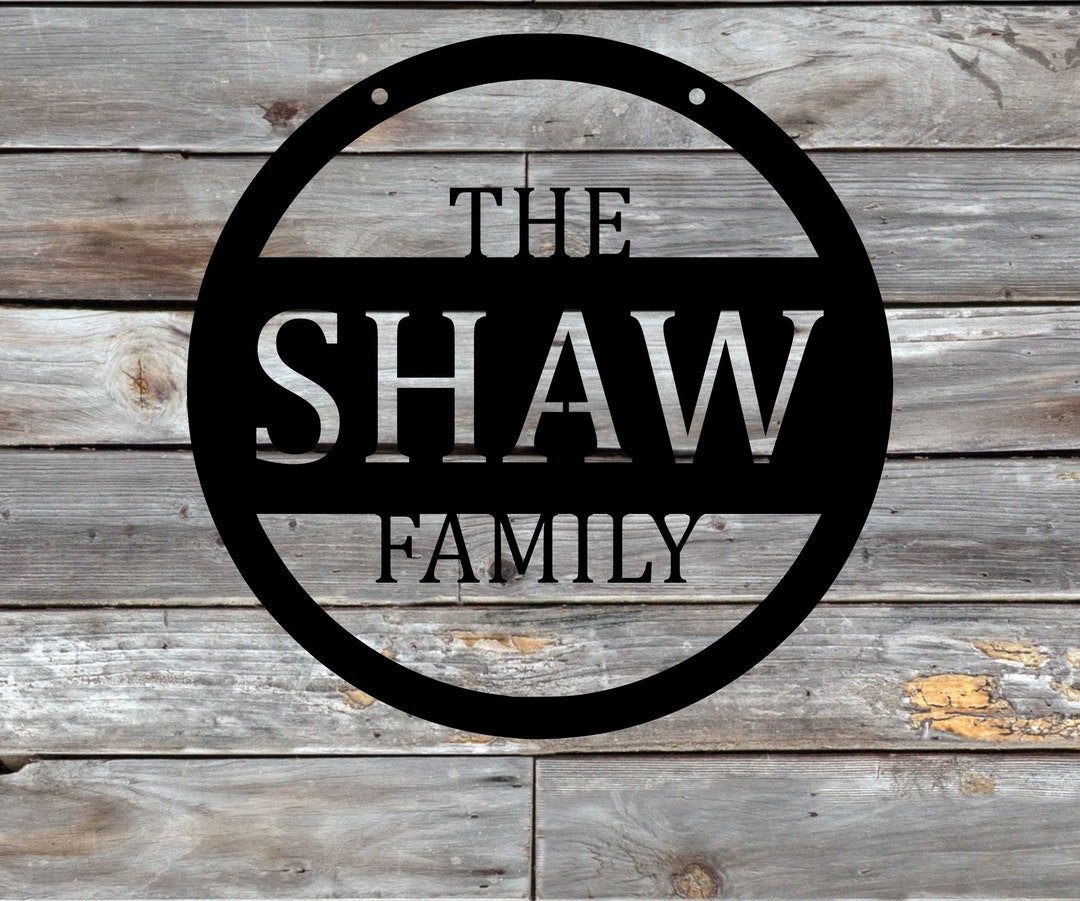 Hanging Farm Sign, Custom Metal Sign, Personalized Family Name Sign ...