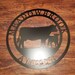 Cattle Metal Sign Custom Metal Cow and Calf Sign Personalized - Etsy