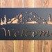 Custom Metal Mountain Welcome Sign - Etsy