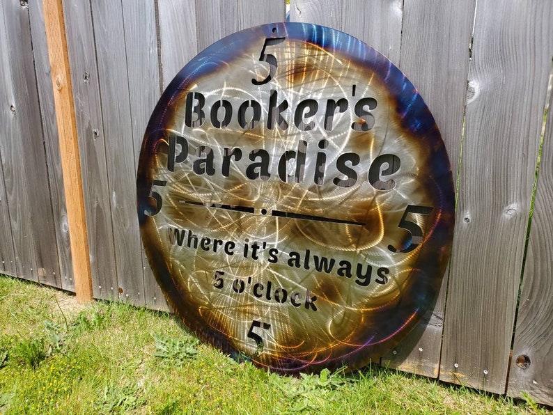 Custom Metal Always 5 O'clock Sign - Etsy