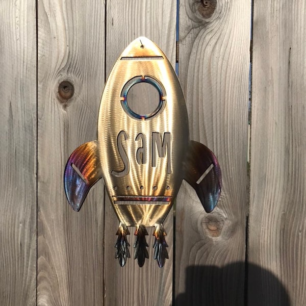 Metal Rocket Art - Etsy