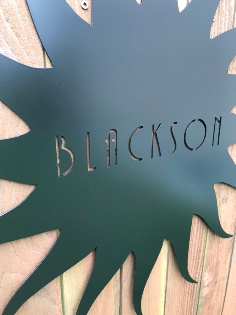 Custom Metal Personalized Sun Sign - Etsy