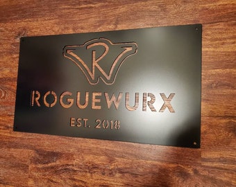 Metal Logo Sign Rustic - Etsy