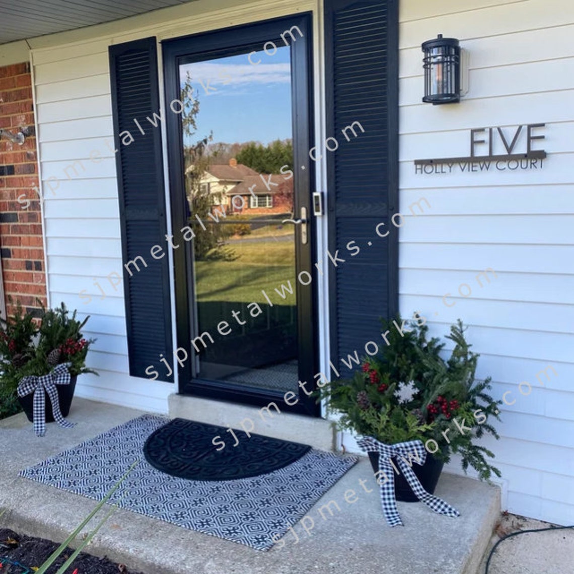 Custom Metal Modern Minimalist Home House Address Sign for - Etsy