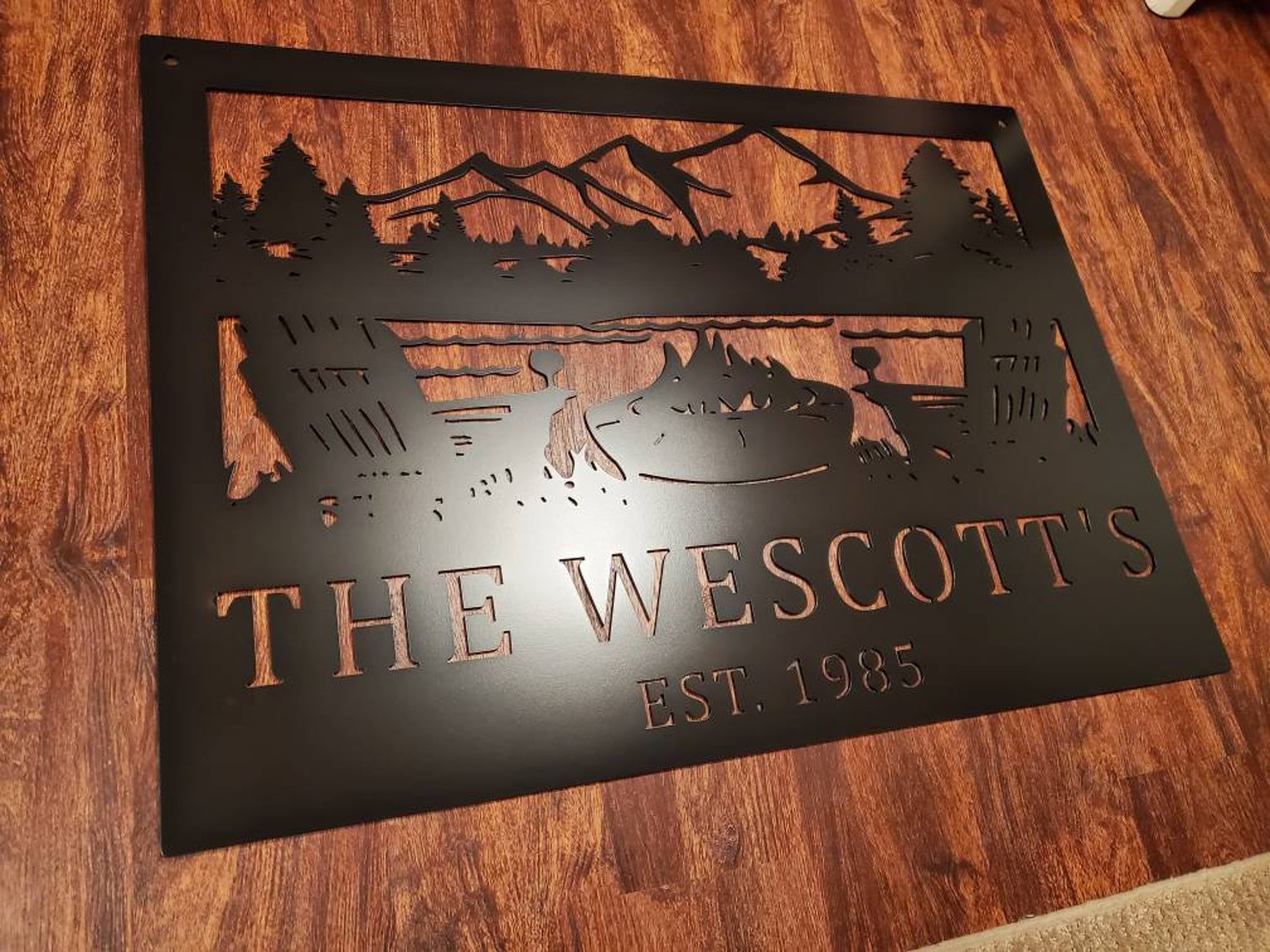 Custom Metal Ranch Property Home House Entrance Address - Etsy